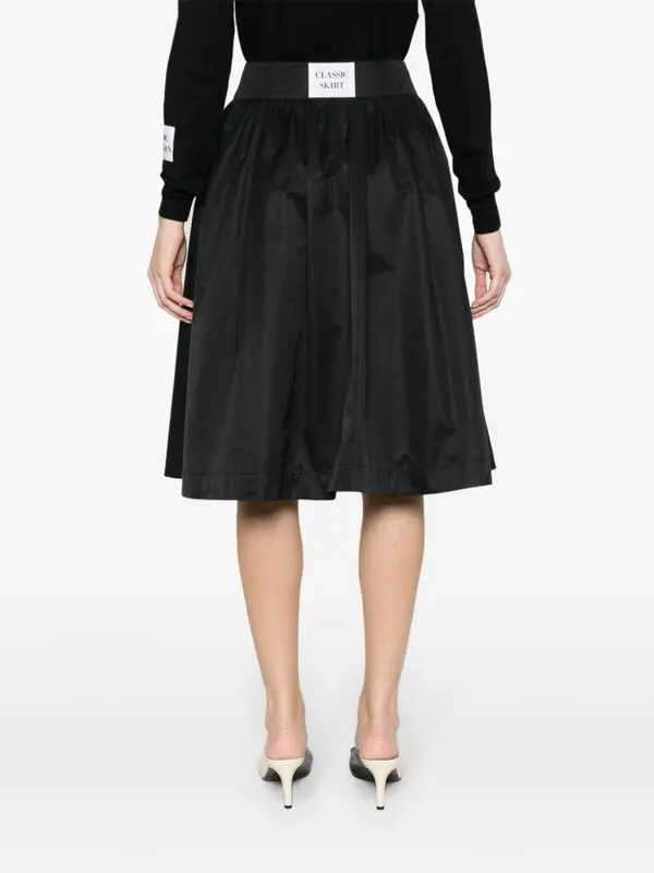 Moschino A-line Pleated Midi Skirt