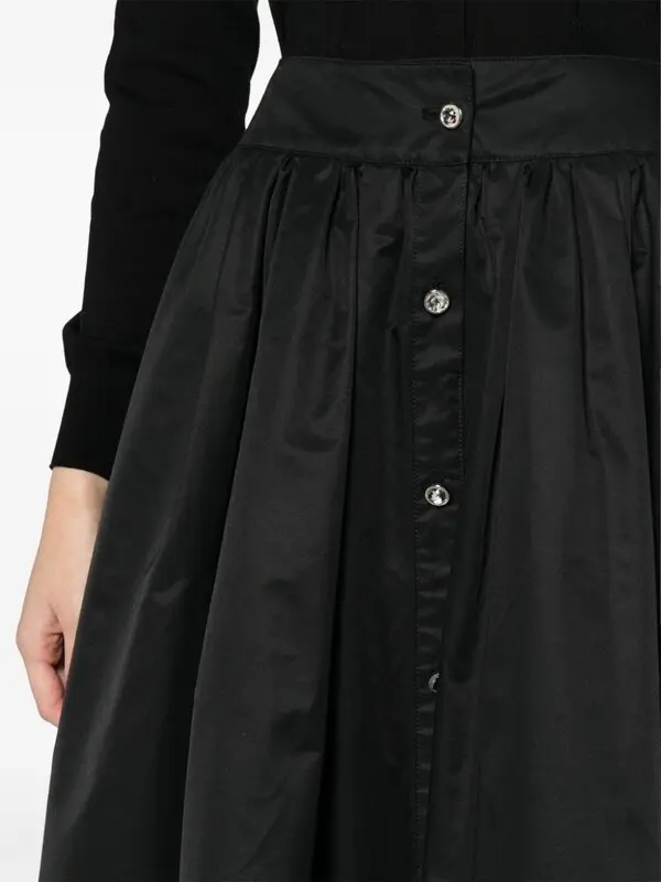 Moschino A-line Pleated Midi Skirt