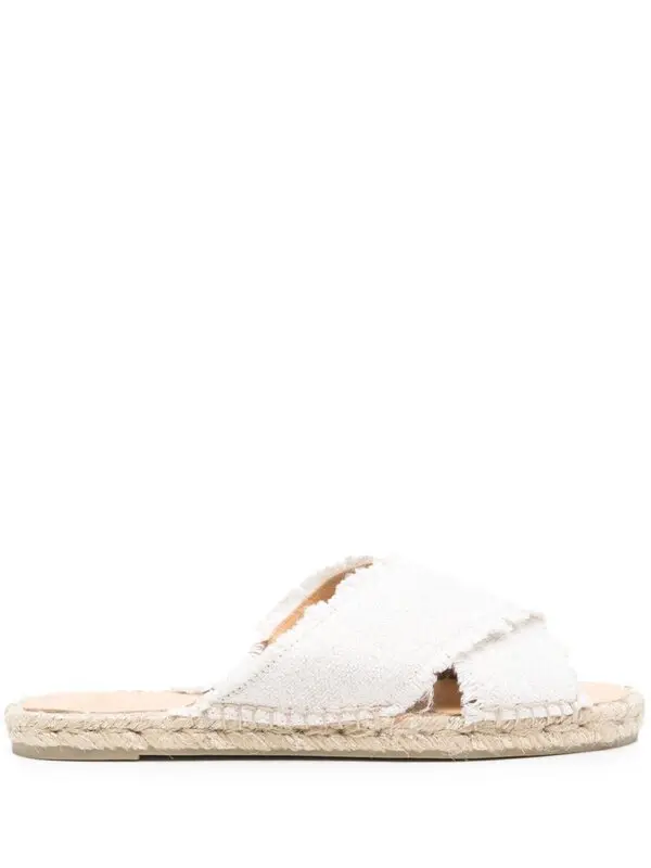 CastaÑer Palmera Flat Espadrilles - White