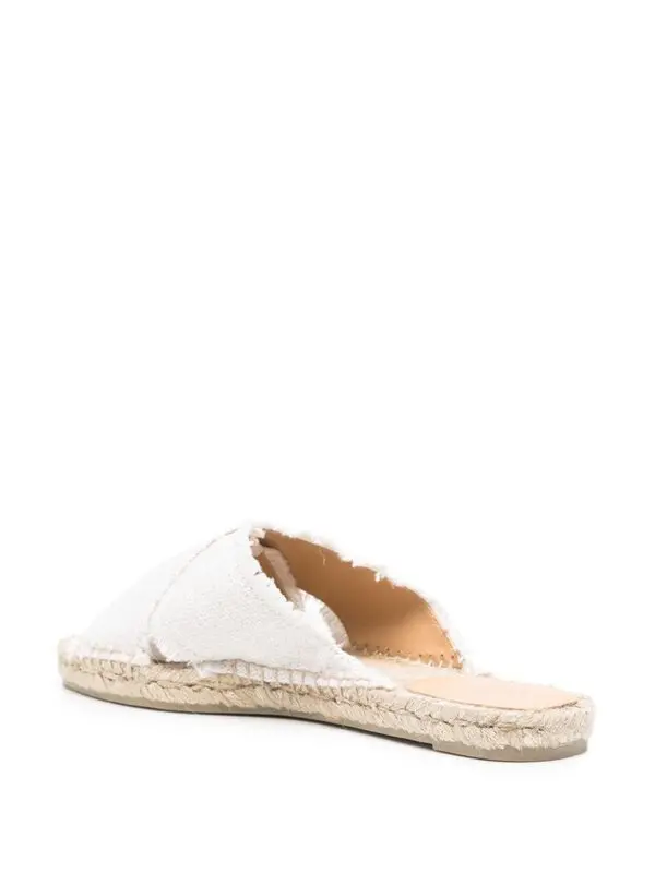 CastaÑer Palmera Flat Espadrilles - White