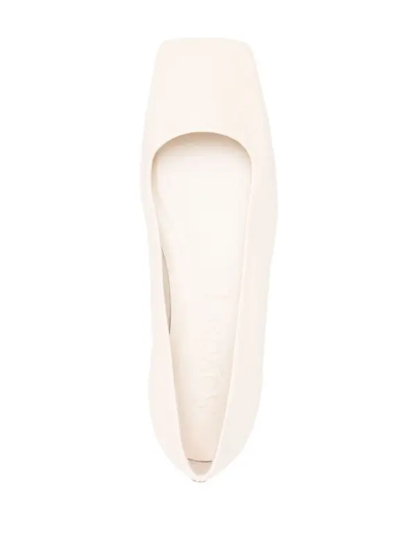 AeydĒ Matti Leather Ballerinas - Neutrals
