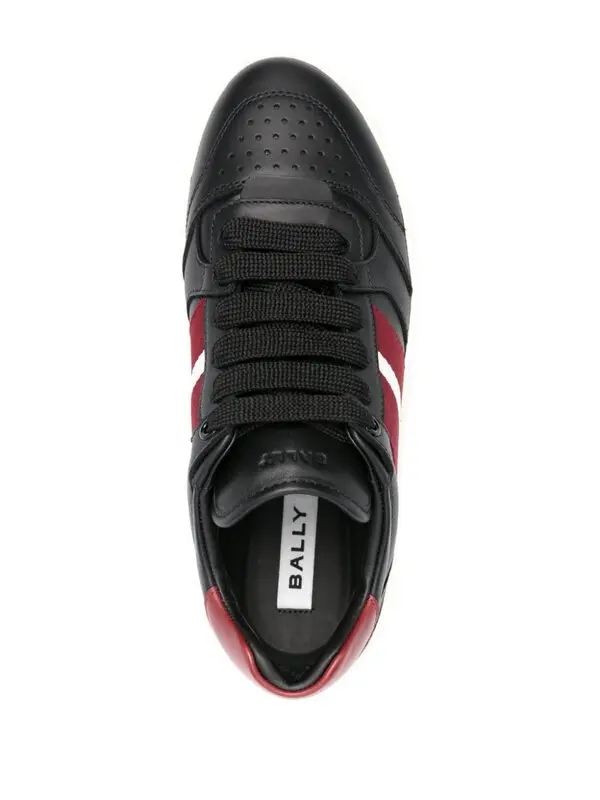 Bally Logo-debossed Leather Sneakers - Black