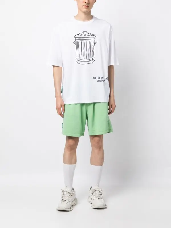Dsquared2 Graphic-print Organic Cotton T-shirt