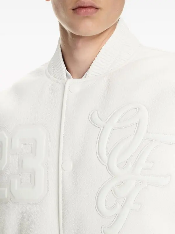 Off-White Natlover Patch-detail Bomber Jacket - White