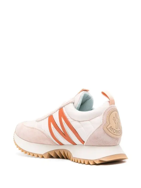 Moncler Pacey Logo-appliqué Sneakers - Pink