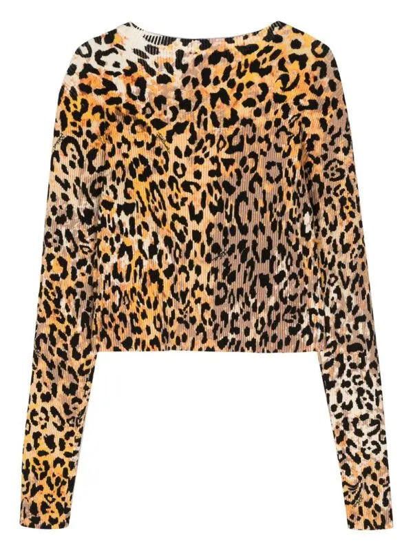 Just Cavalli Animal-print Knitted Top