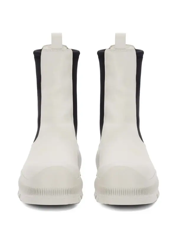 JIL SANDER Logo-embossed Leather Boots