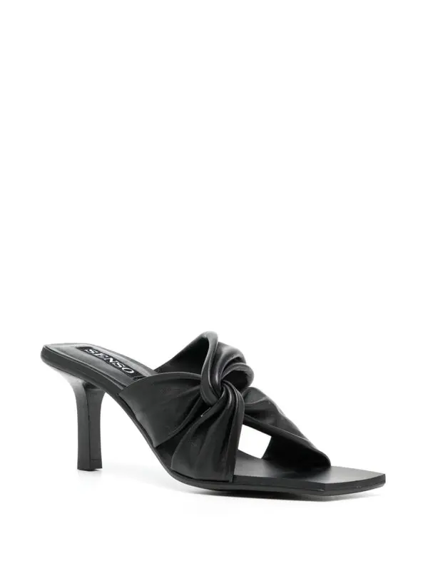 Senso Mila 80mm Leather Mules - Black