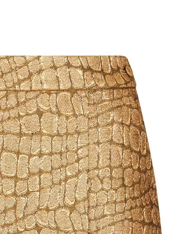 TOM FORD Crocodile-jacquard Mini Skirt