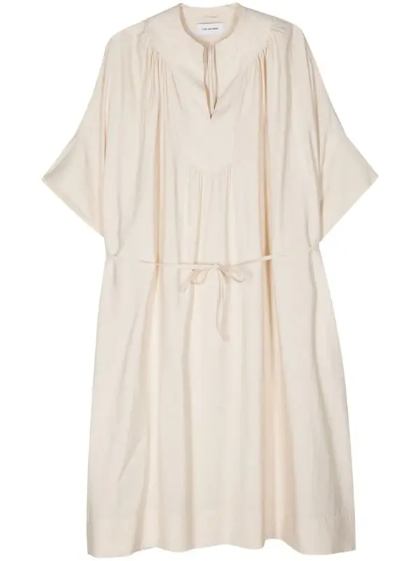 YVES SALOMON Belted Midi Dress