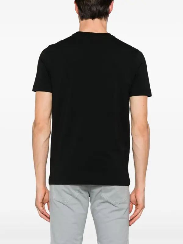 BOSS Logo-print Cotton T-shirt - Black