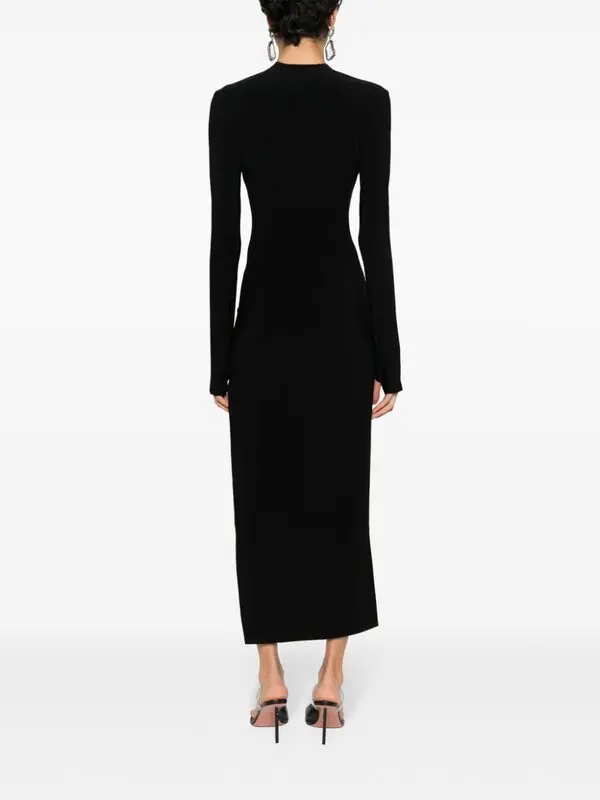Norma Kamali U-neck Maxi Dress With Side Slit