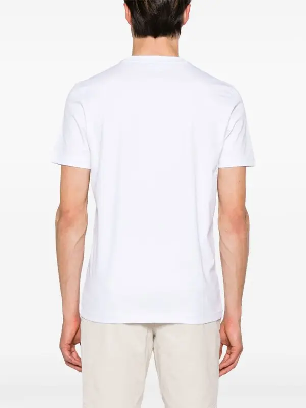 BOSS Logo-print Cotton T-shirt - White