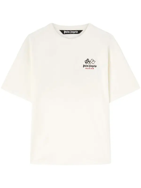 Palm Angels Racing Graphic-print Cotton T-shirt
