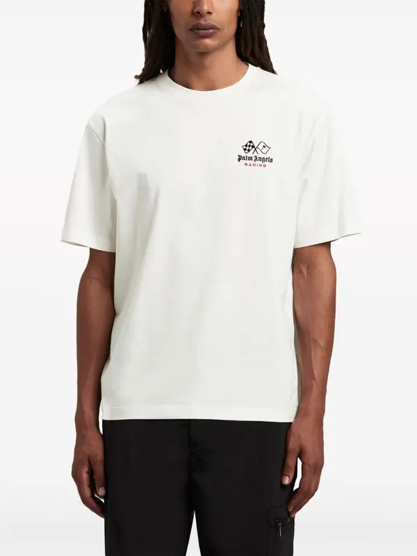 Palm Angels Racing Graphic-print Cotton T-shirt