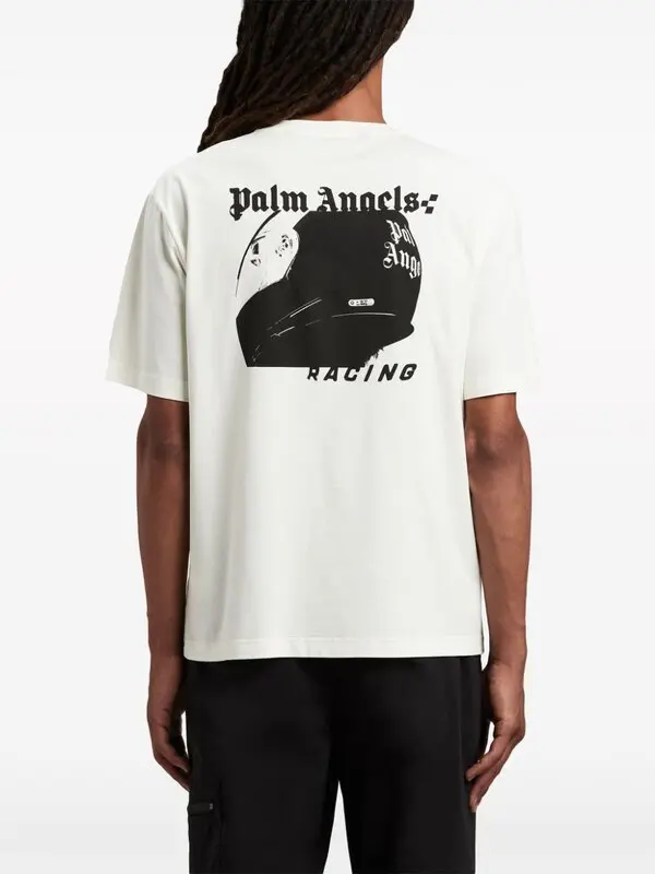 Palm Angels Racing Graphic-print Cotton T-shirt