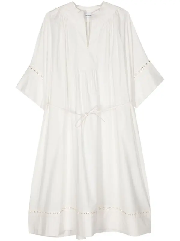 YVES SALOMON Poplin Midi Dress