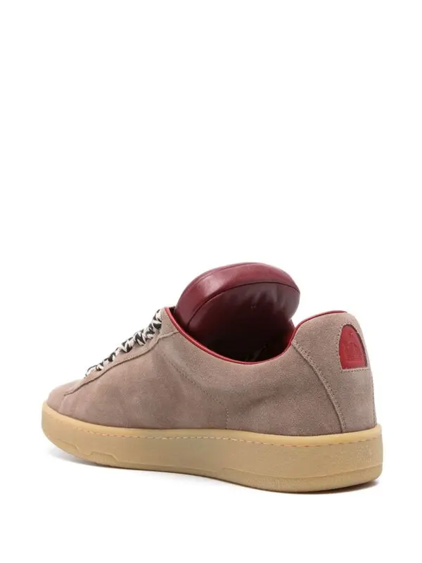 LANVIN X Future Hyper Curb Suede Sneakers - Brown