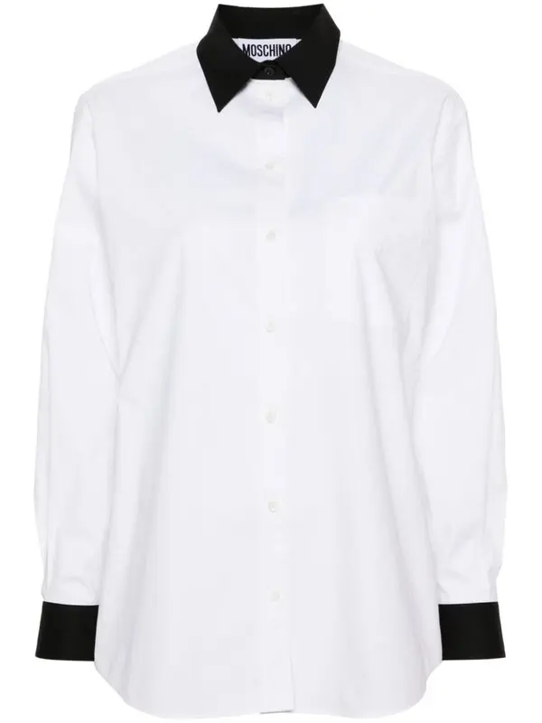 Moschino Question Mark-print Cotton Shirt