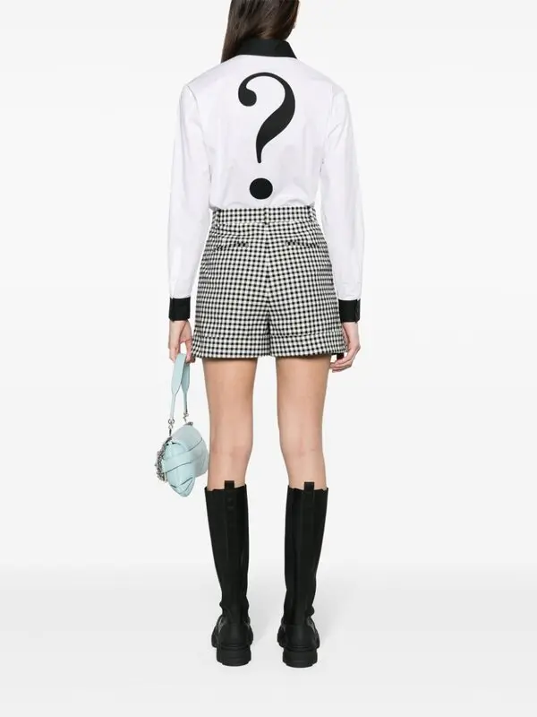 Moschino Question Mark-print Cotton Shirt