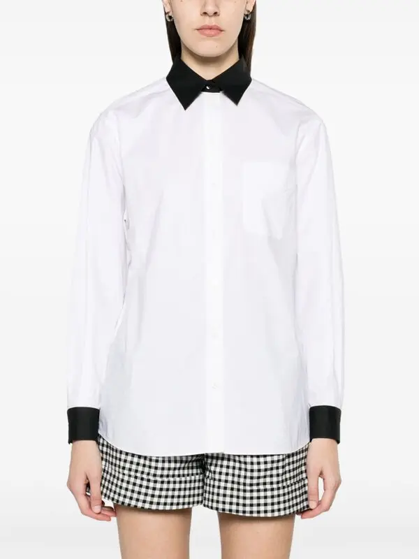 Moschino Question Mark-print Cotton Shirt