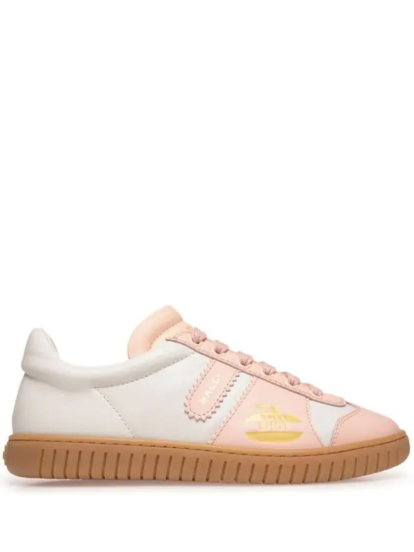 Bally Motif Leather Trainers