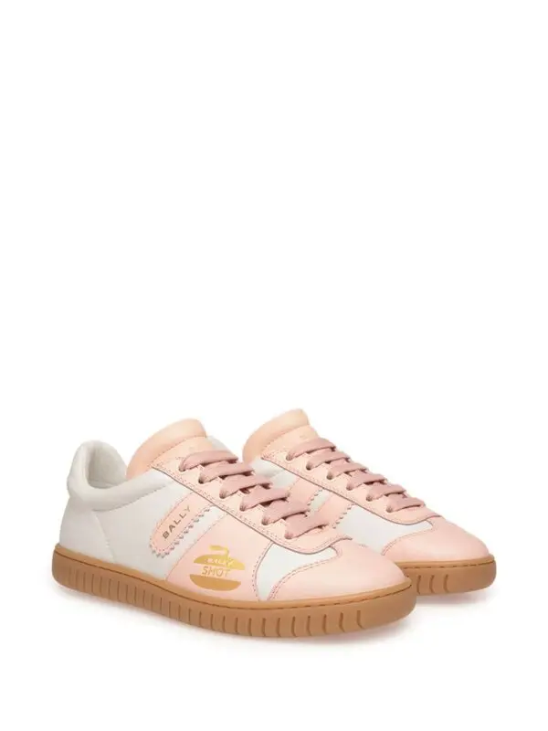Bally Motif Leather Trainers