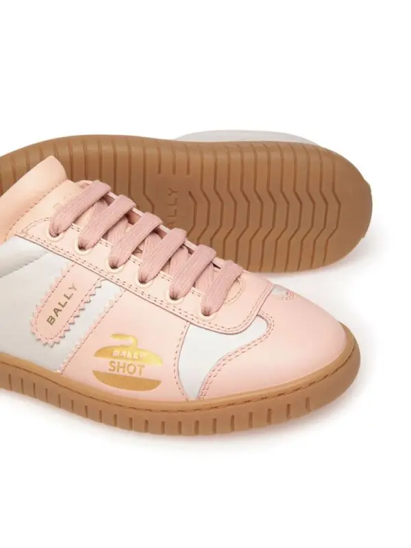 Bally Motif Leather Trainers