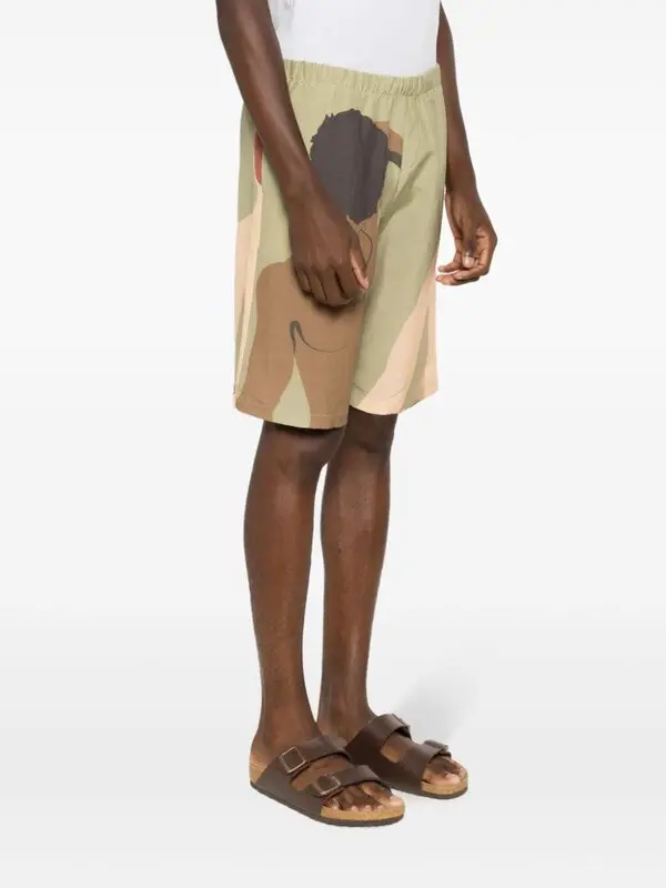 AMIR SLAMA Graphic-print Deck Shorts