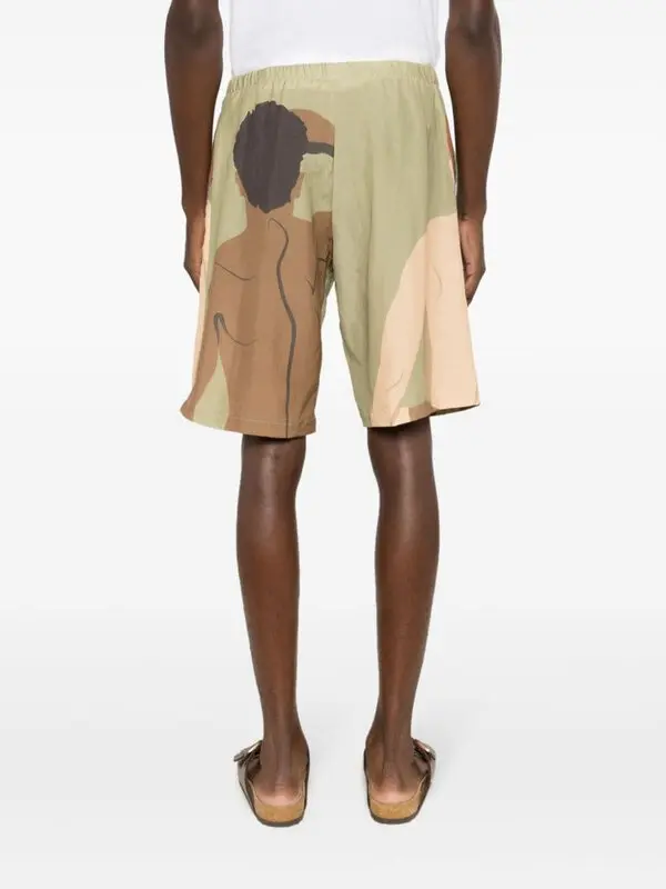 AMIR SLAMA Graphic-print Deck Shorts