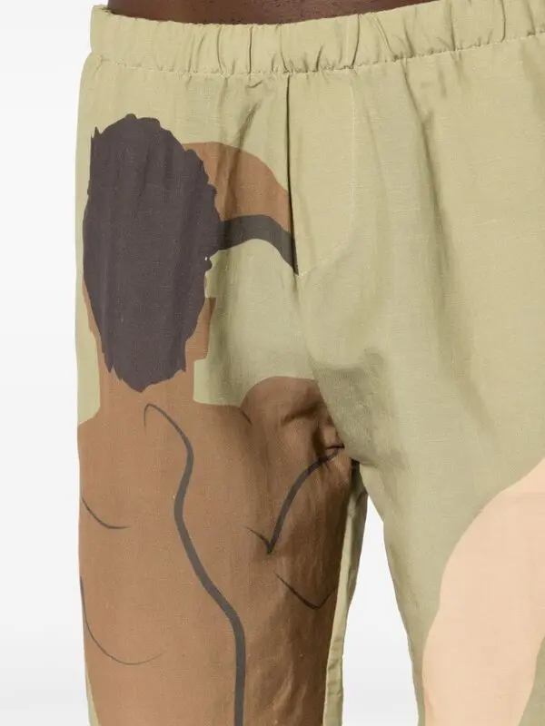 AMIR SLAMA Graphic-print Deck Shorts