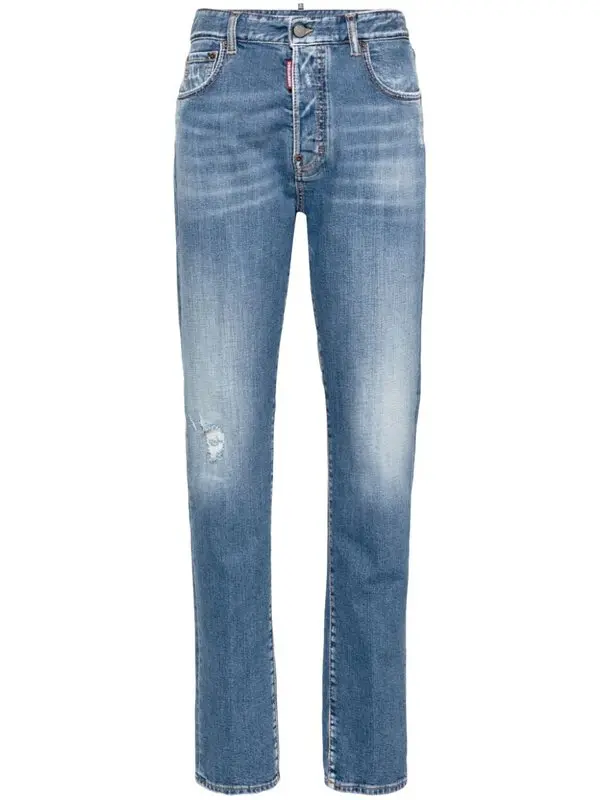 Dsquared2 642 Straight-leg Stonewashed Jeans