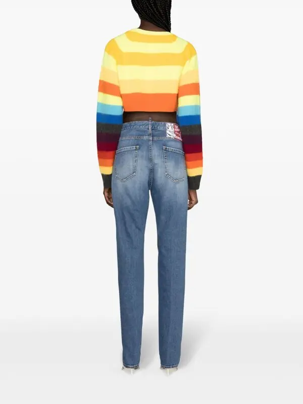 Dsquared2 642 Straight-leg Stonewashed Jeans