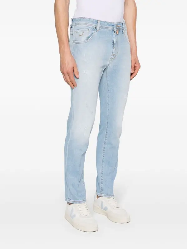 Jacob Cohen Scott Slim-fit Cropped Jeans