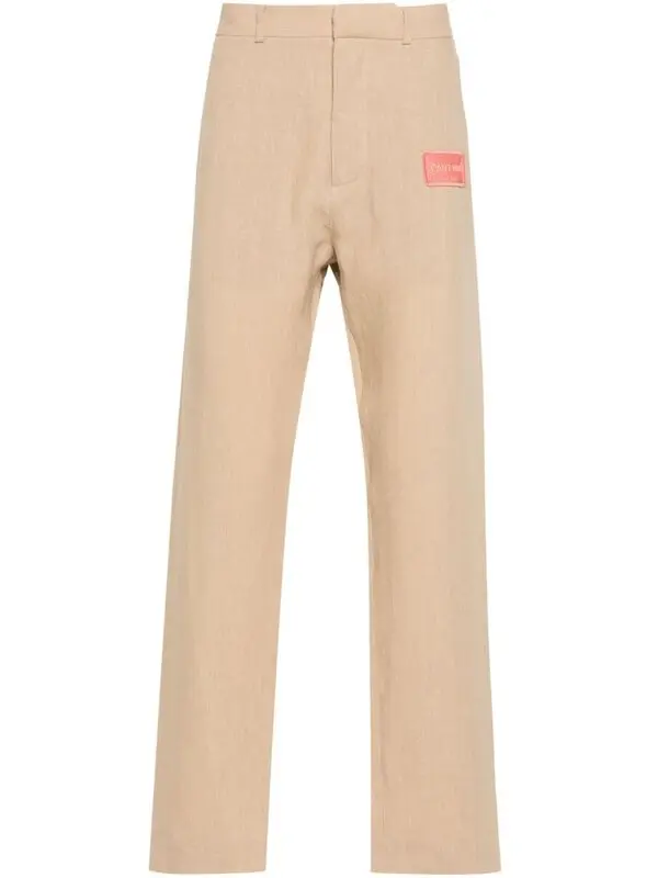 Off-White Appliqué-logo Tapered Trousers