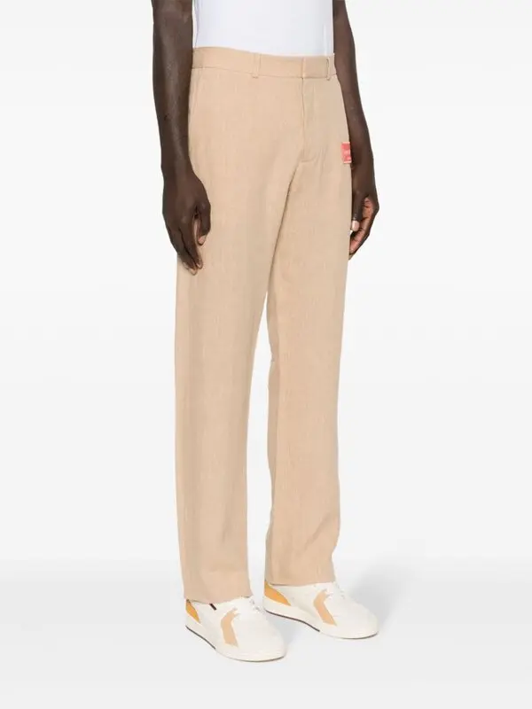 Off-White Appliqué-logo Tapered Trousers