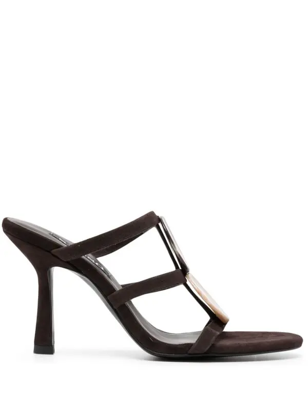 Senso Kaye 95mm Suede Sandals - Brown