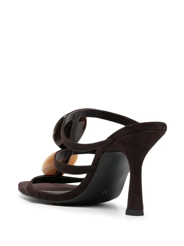 Senso Kaye 95mm Suede Sandals - Brown