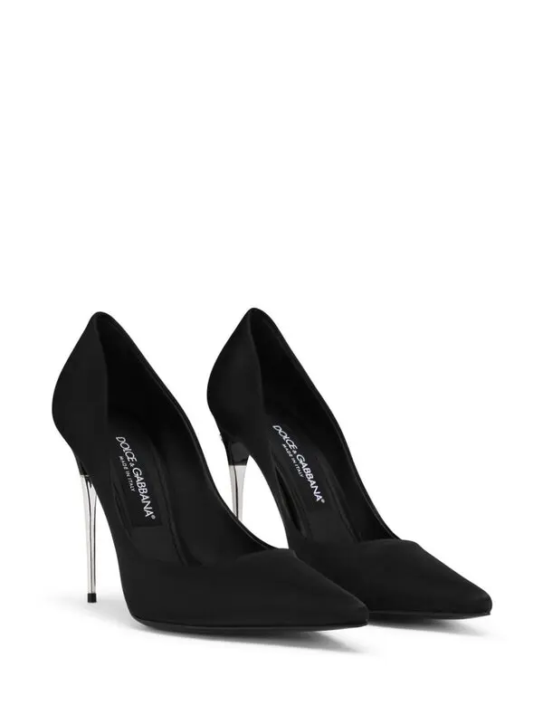 Dolce & Gabbana 105mm Pointed Leather Pumps