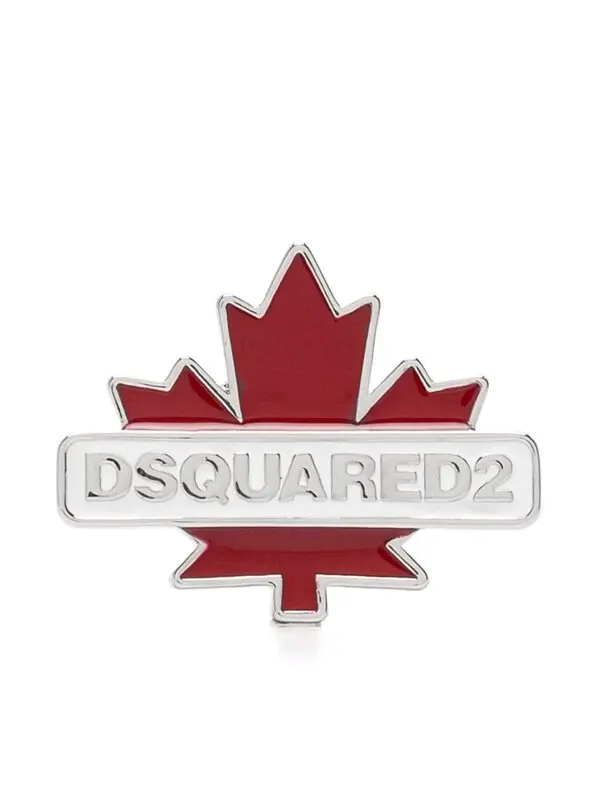 Dsquared2 Enamel-logo Brooche - Red
