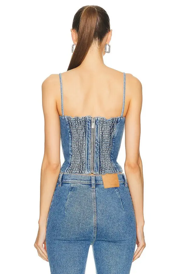 Magda Butrym Denim Tank Top - Blue