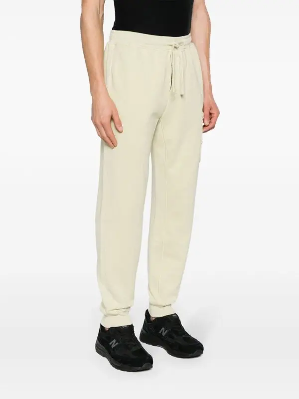 Stone Island Compass-badge Cotton Track Trousers - Green
