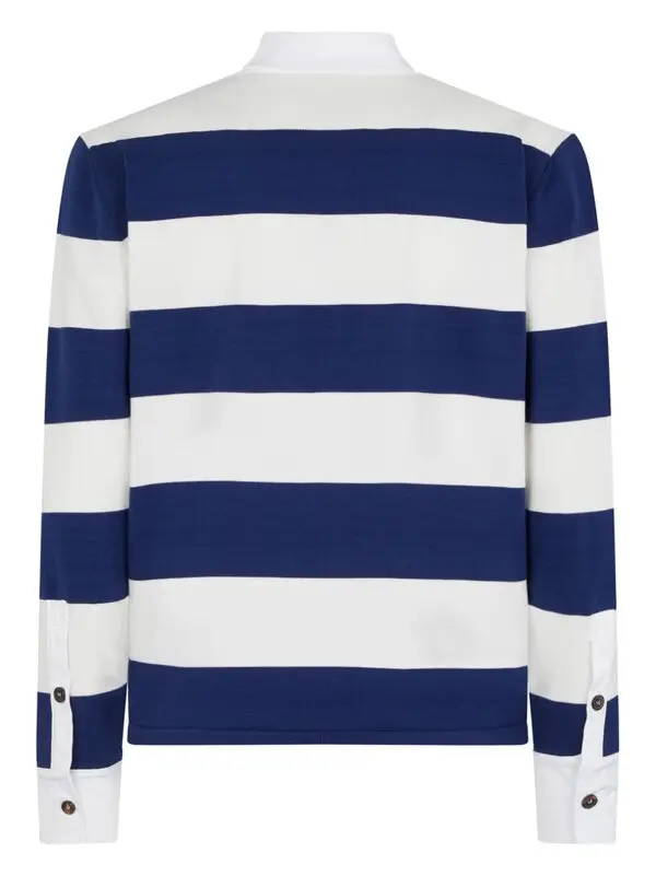 Dsquared2 Logo-embroidered Striped Polo Shirt