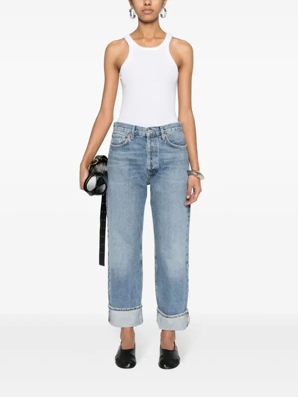 AGOLDE Fran Mid-rise Straight-leg Jeans