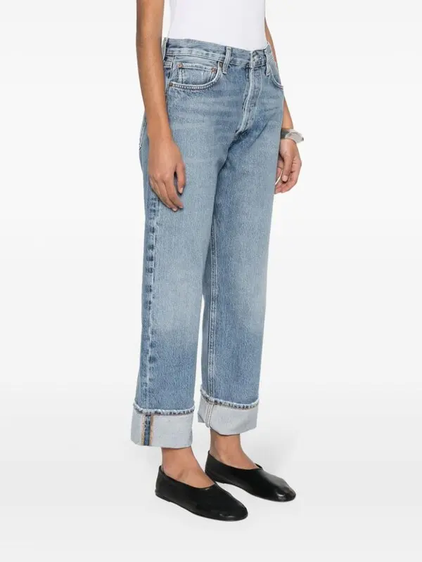 AGOLDE Fran Mid-rise Straight-leg Jeans