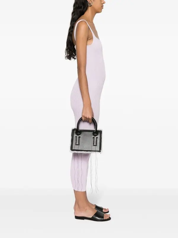 DENTRO Mini Otto Leather Tote Bag - Black