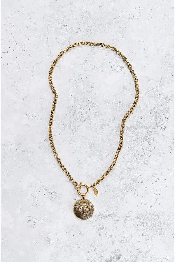 Chanel Coco Mark Medallion Necklace