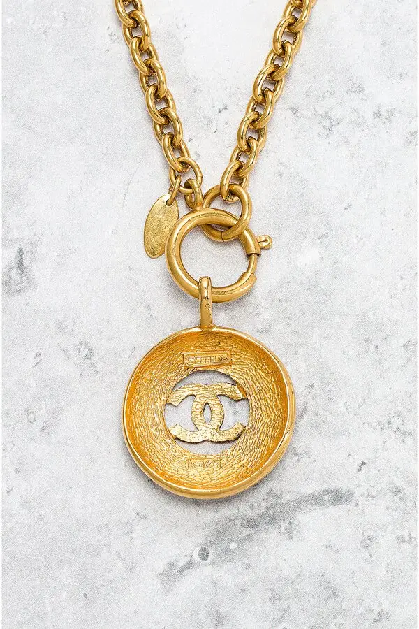 Chanel Coco Mark Medallion Necklace
