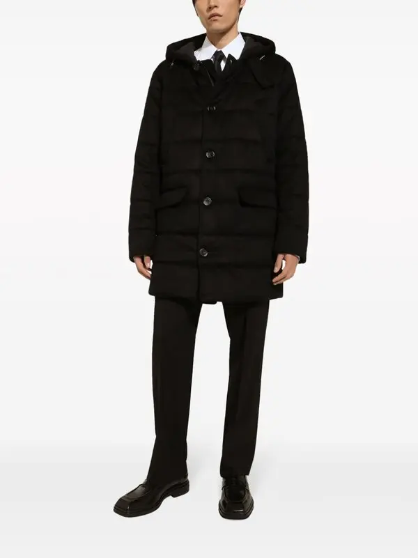 Dolce & Gabbana Quilted Cashmere Coat