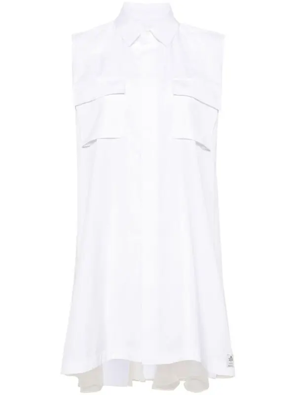 Sacai Pleated Mini Dress